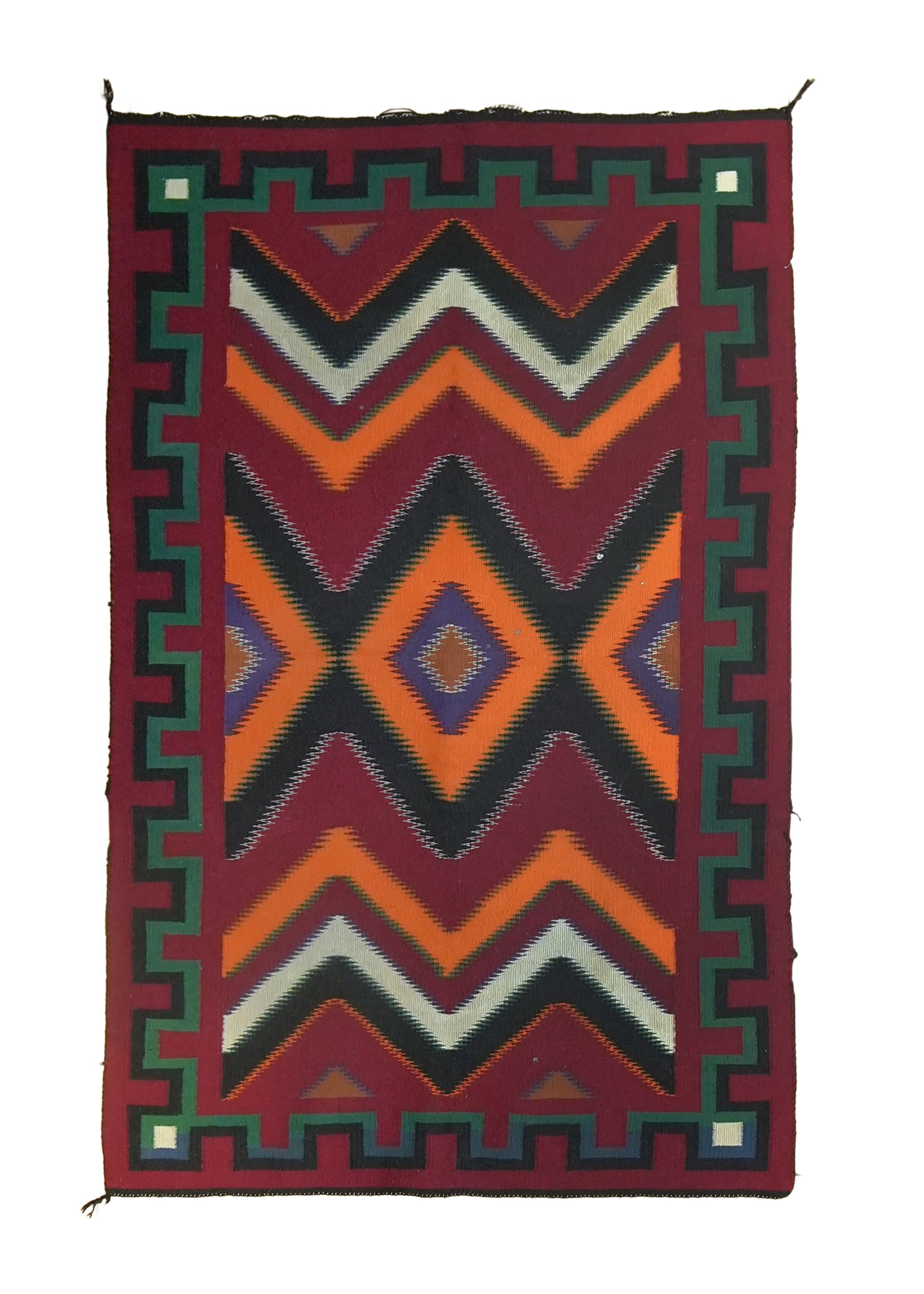 Native American Rug Navajo Handmade Area Tribal Antique 2'8"x4'1" (3x4 ...