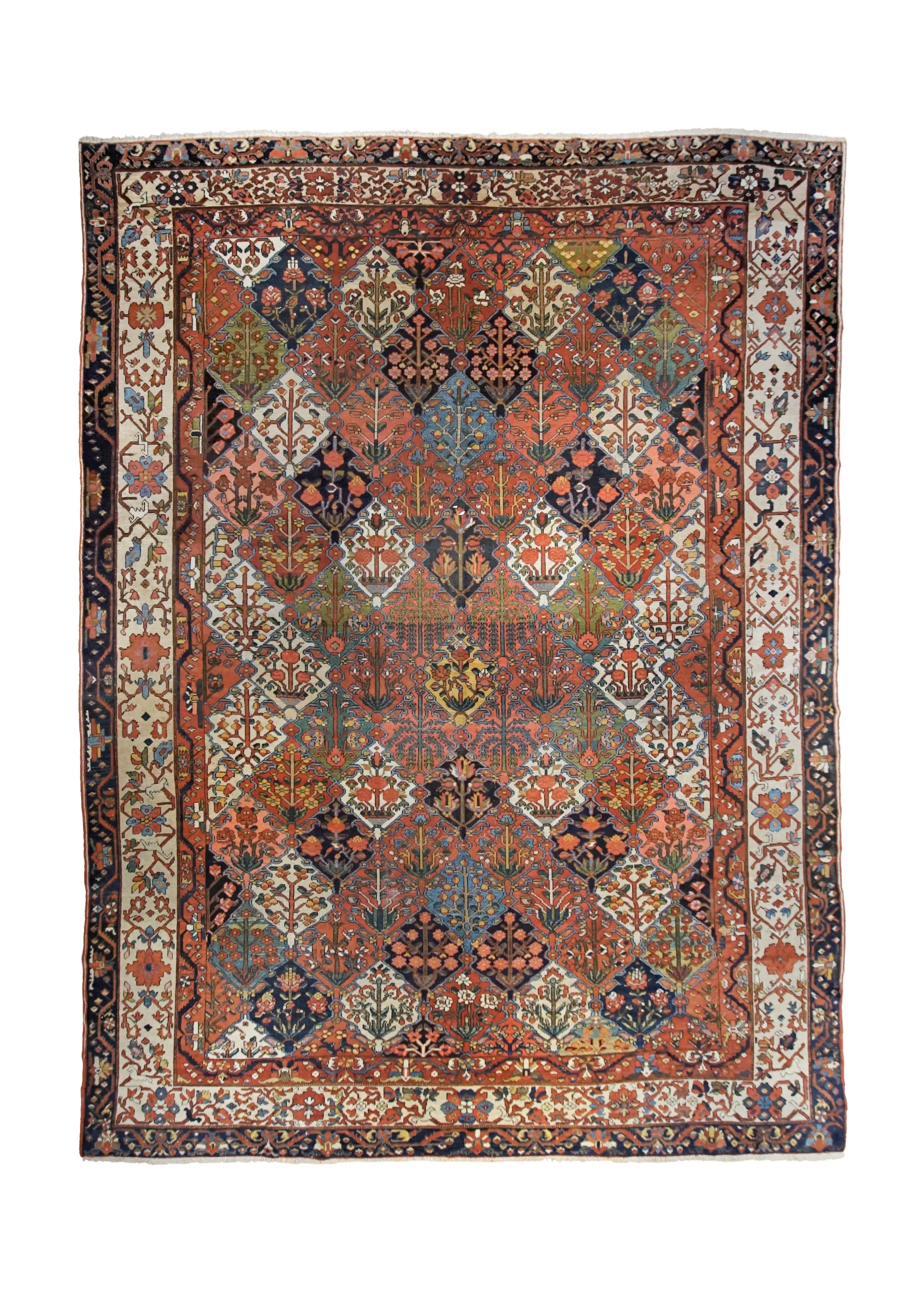 Persian Rug Bakhtiari Handmade Area Antique Tribal 10'5"x14'1" (10x14 ...
