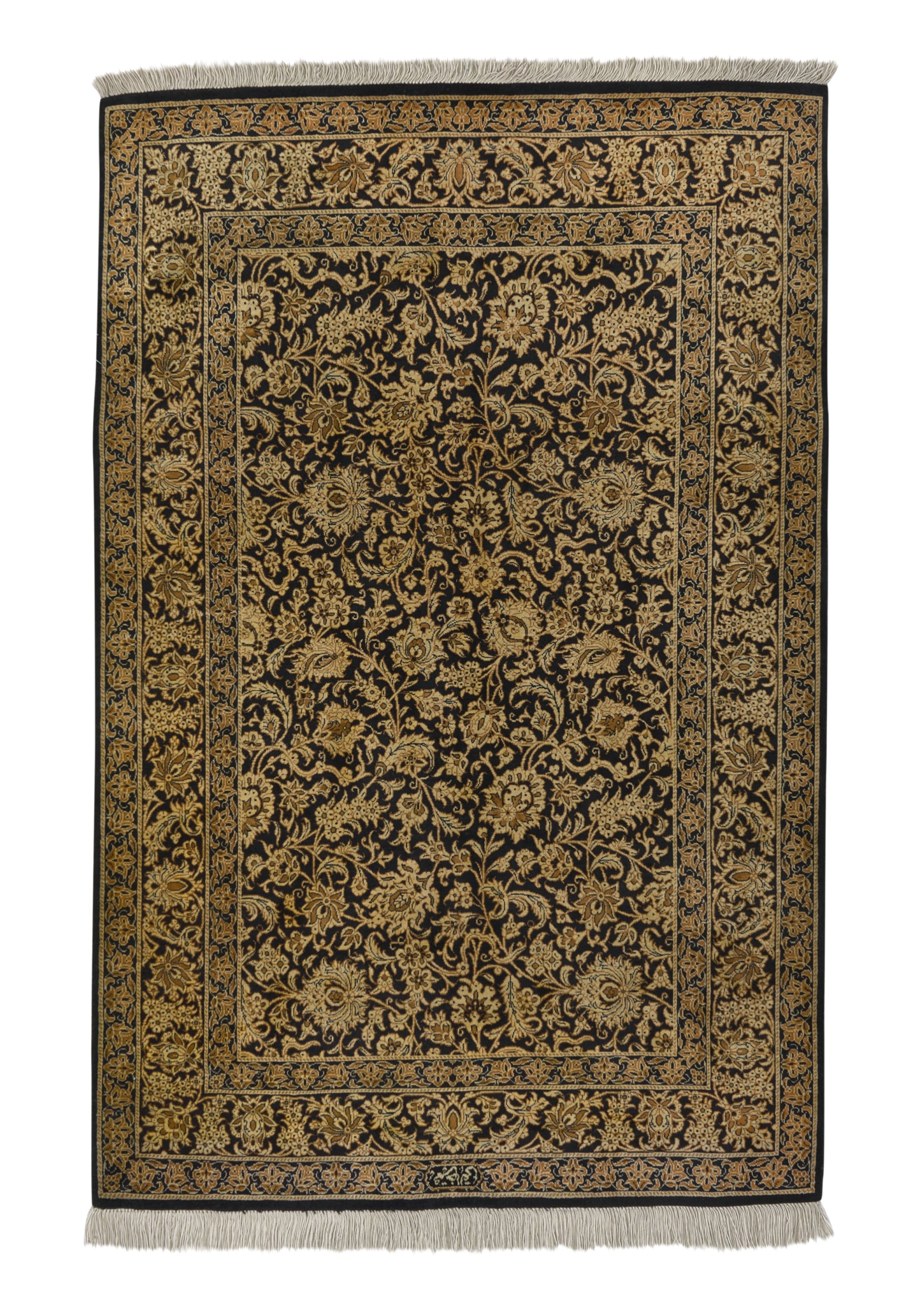 Persian Rug Qum Handmade Area Traditional Traditional 2'6"x3'10" (3x4 ...