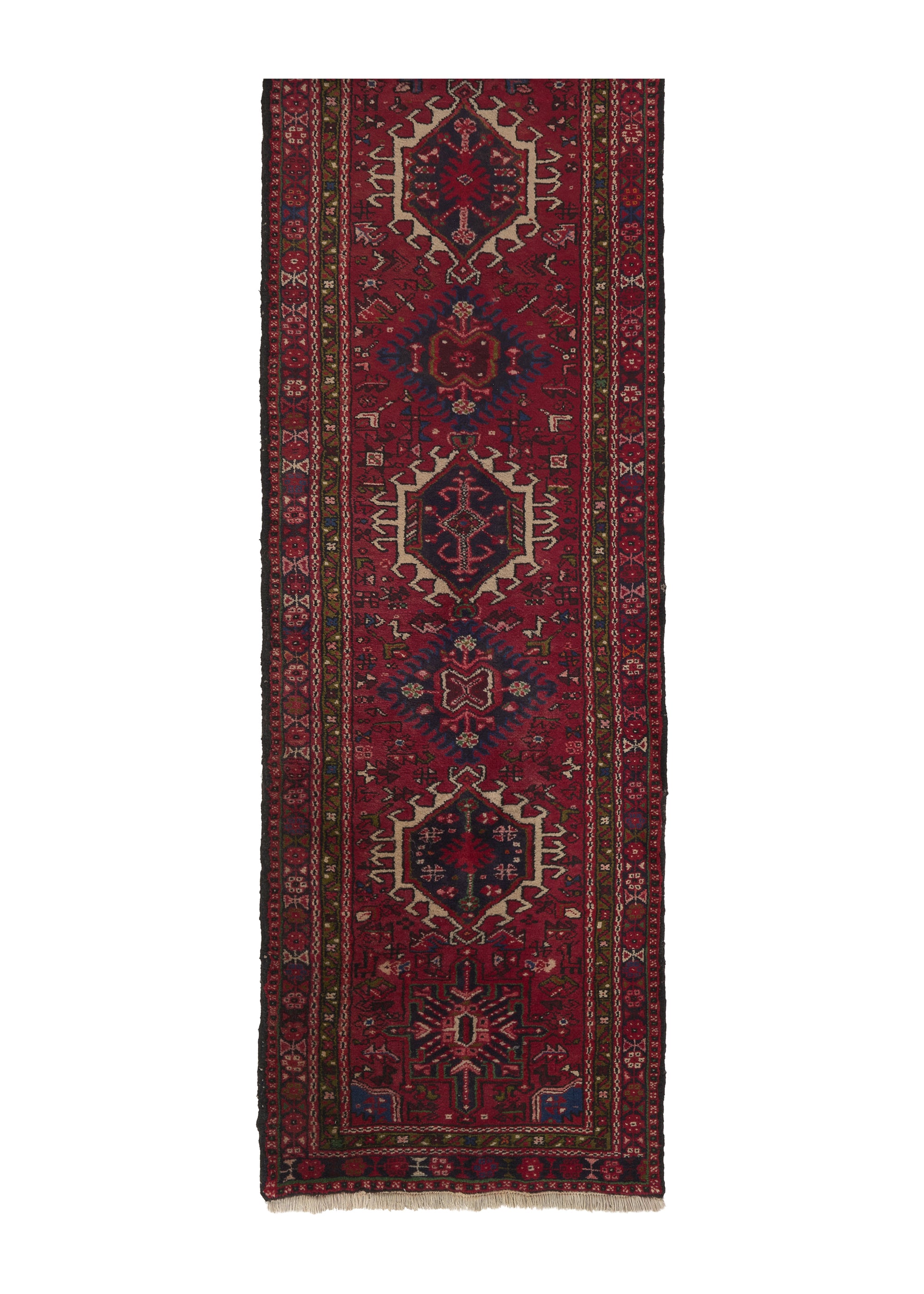 Persian Rug Gharajeh Handmade Runner Tribal 2'9"x18'11" (3x19) Red ...