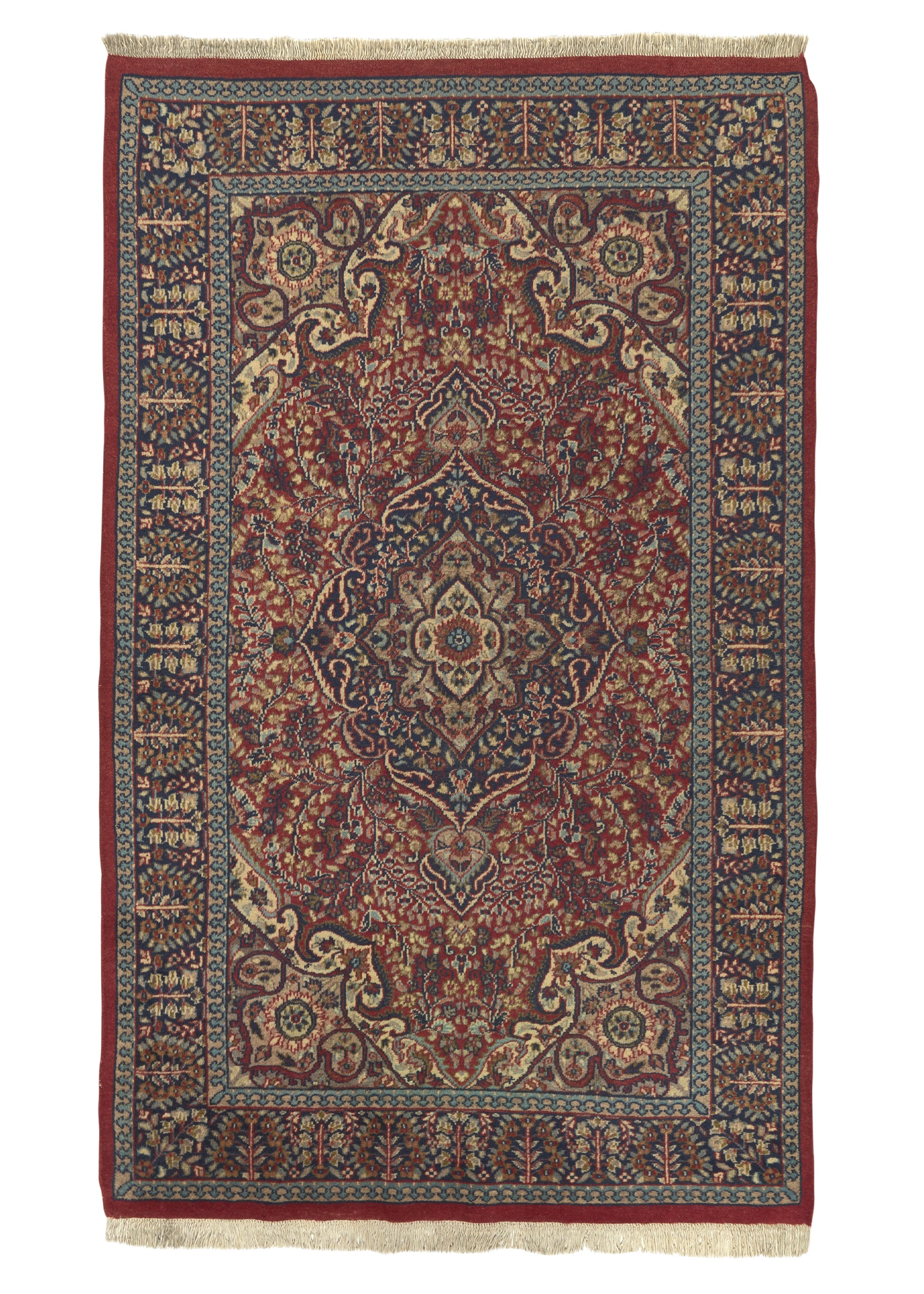 Oriental Rug Pakistani Handmade Area Traditional 4'0"x6'5" (4x6) Red B ...