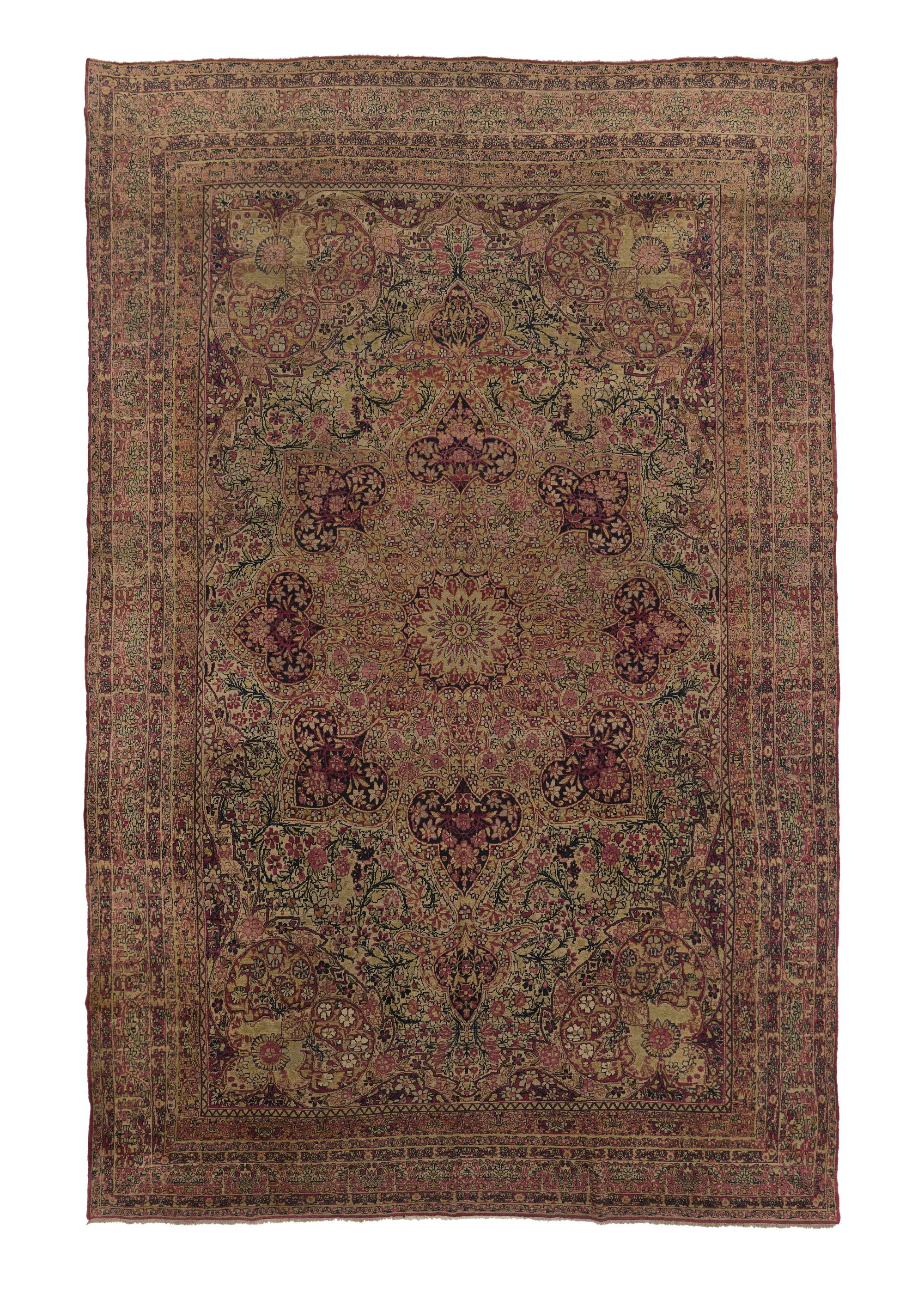 Persian Rug Kermanshah Handmade Area Antique Traditional 9'2"x14'3 ...