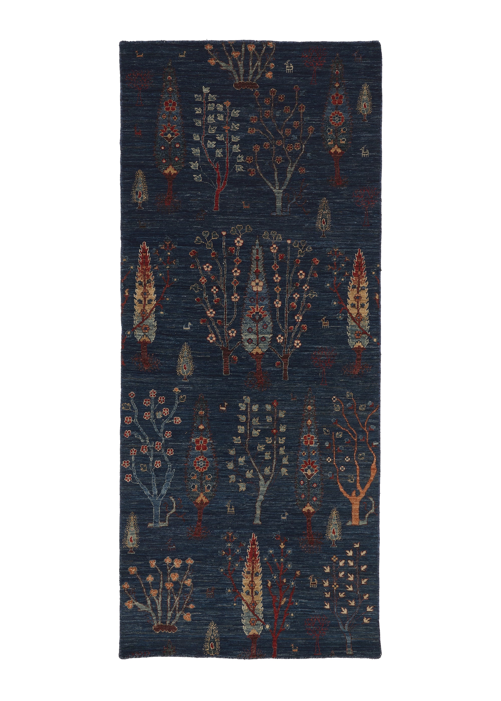 Oriental Rug Pakistani Handmade Area Transitional 3'2"x7'4" (3x7) Blue ...